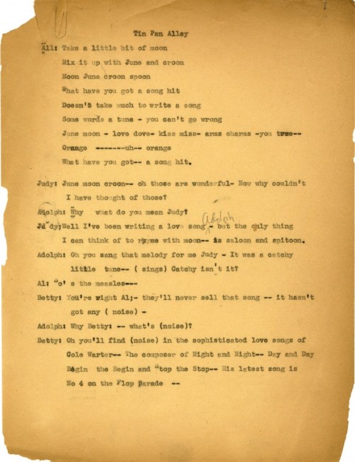 Adolph Green: The boy from the Bronx makes good | MCNY Blog: New York ...